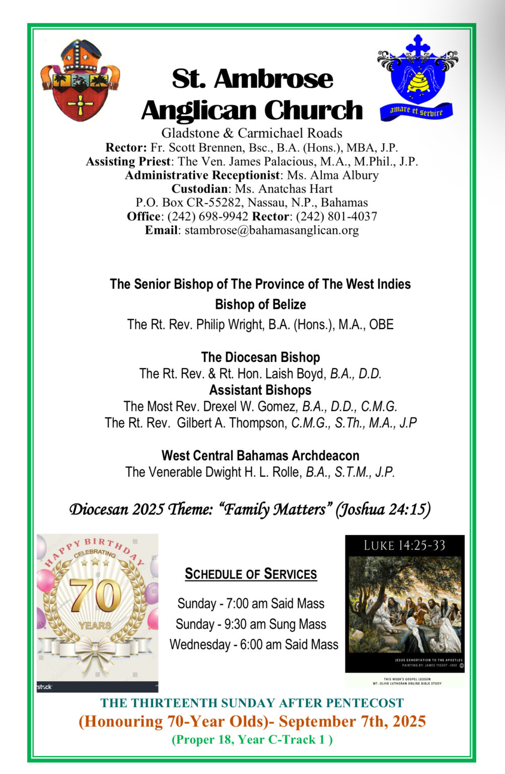 St. Ambrose Anglican Church – The Little Church with the Big Sting